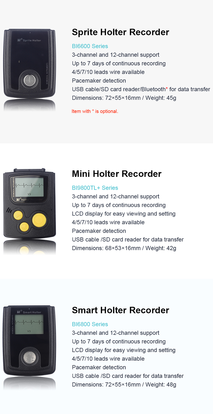 Holter Recorder - Holter System - Biomedical Instruments Co., Ltd.